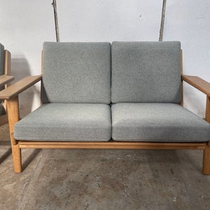 Mid-century Modern Hans J Wegner GE290 3 and 2 Seater Oak Sofa Set - Etsy