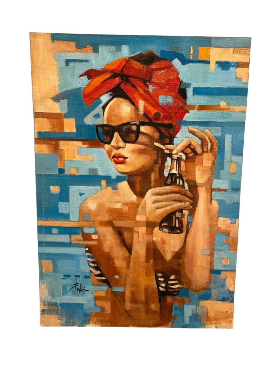 Kevin Conklin Original Oil Painting, Girl Holding a Coca Cola - Etsy Kevin Conklin Original Oil Painting, Girl Holding a Coca Cola - Etsy