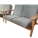 Mid-century Modern Hans J Wegner GE290 3 and 2 Seater Oak Sofa Set - Etsy