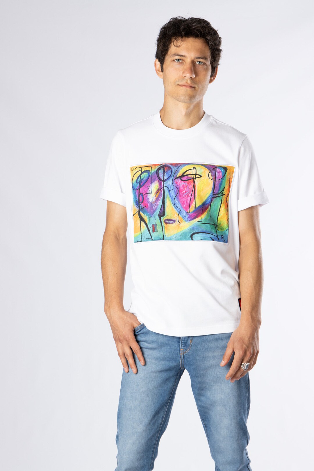 Magic Hill Exclusive Design With "bruce Mishell" Artwork Printed on a Pima 100% Cotton T-shirt ...