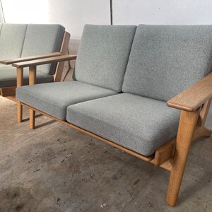 Mid-century Modern Hans J Wegner GE290 3 and 2 Seater Oak Sofa Set - Etsy