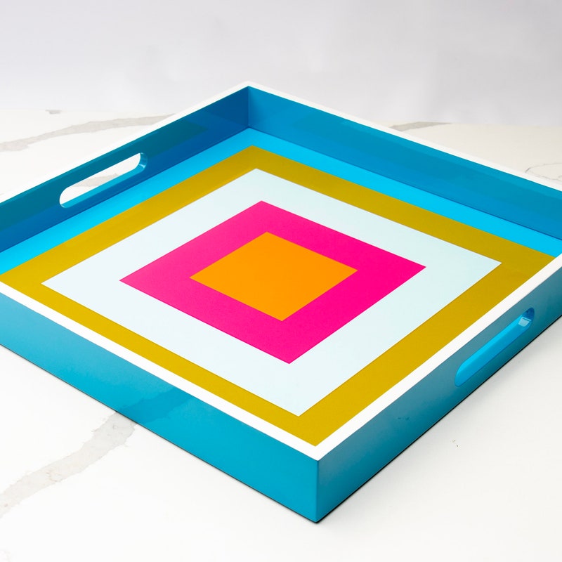 Large Square Serving Tray - Etsy