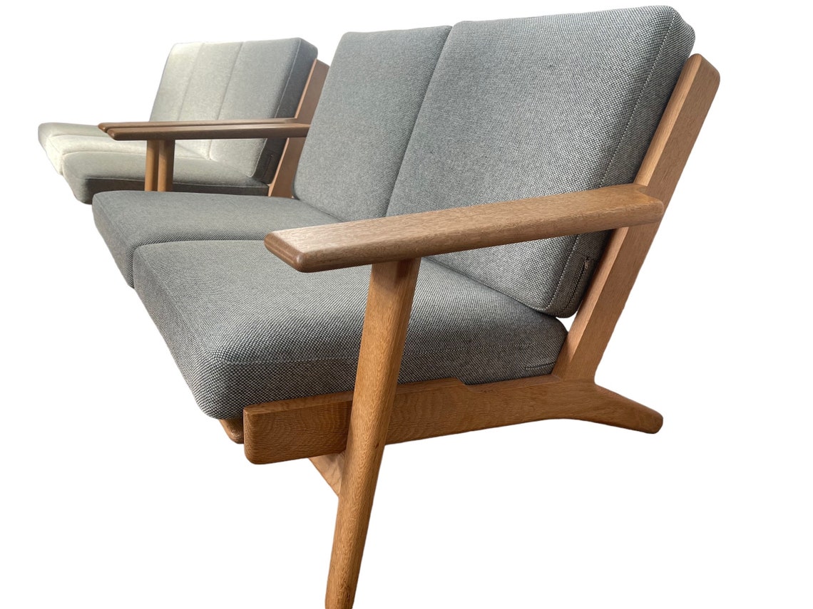 Mid-century Modern Hans J Wegner GE290 3 and 2 Seater Oak Sofa Set - Etsy