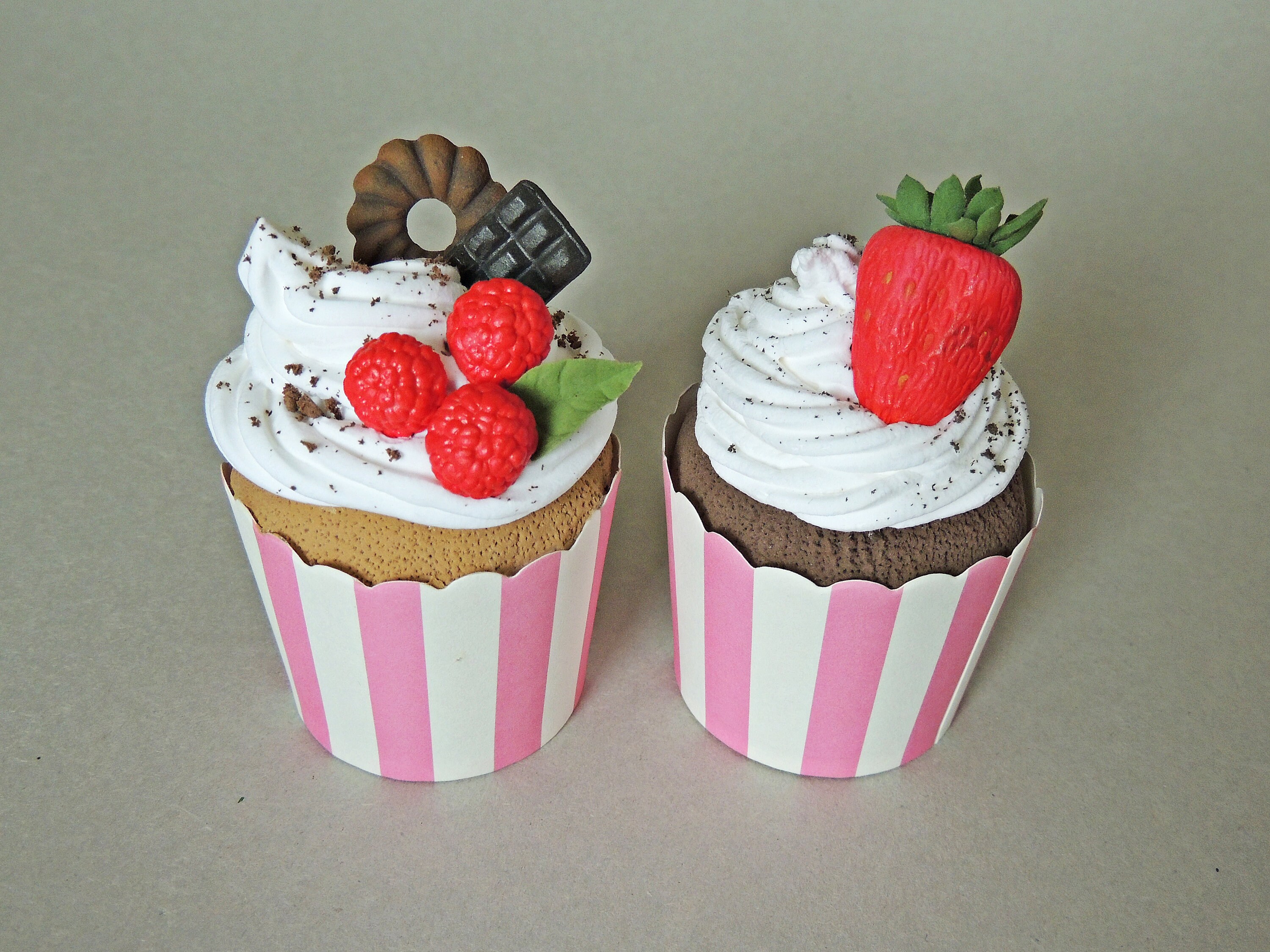 Fake Cupcake Realistic Cupcake With Fruits Fake Food Photo - Etsy