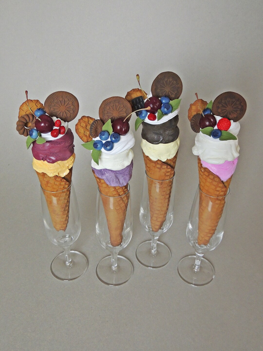 Fake Ice Cream, Ice Cream Cone, Photo Props Decoration, Faux Ice Cream ...