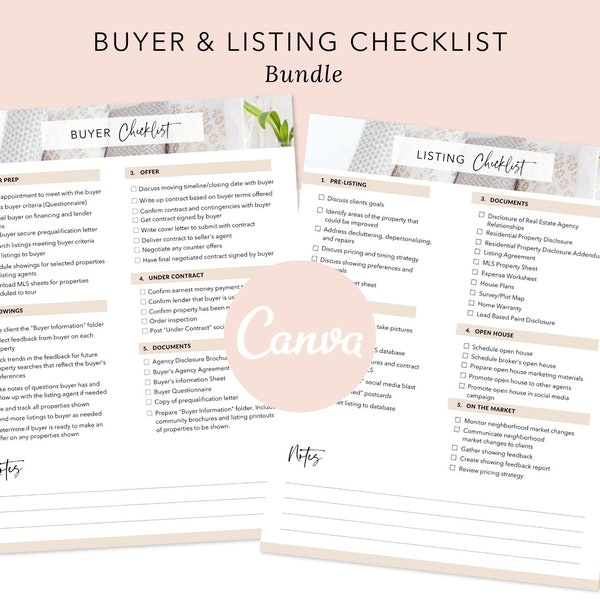 Checklist Bundle - Etsy