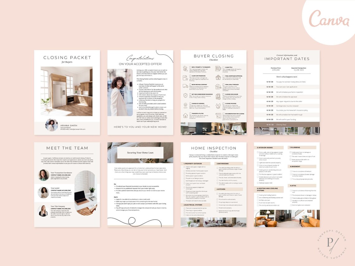 Minimal Closing Packet for Buyers Real Estate Closing Packet - Etsy