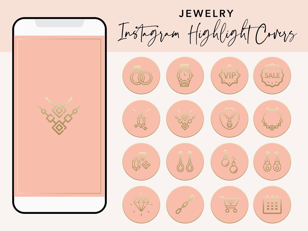 Peach Gold Jewelry Instagram Highlights, Marble Instagram Story ...