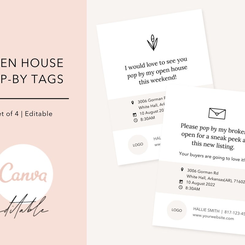 Open House Pop By - Etsy