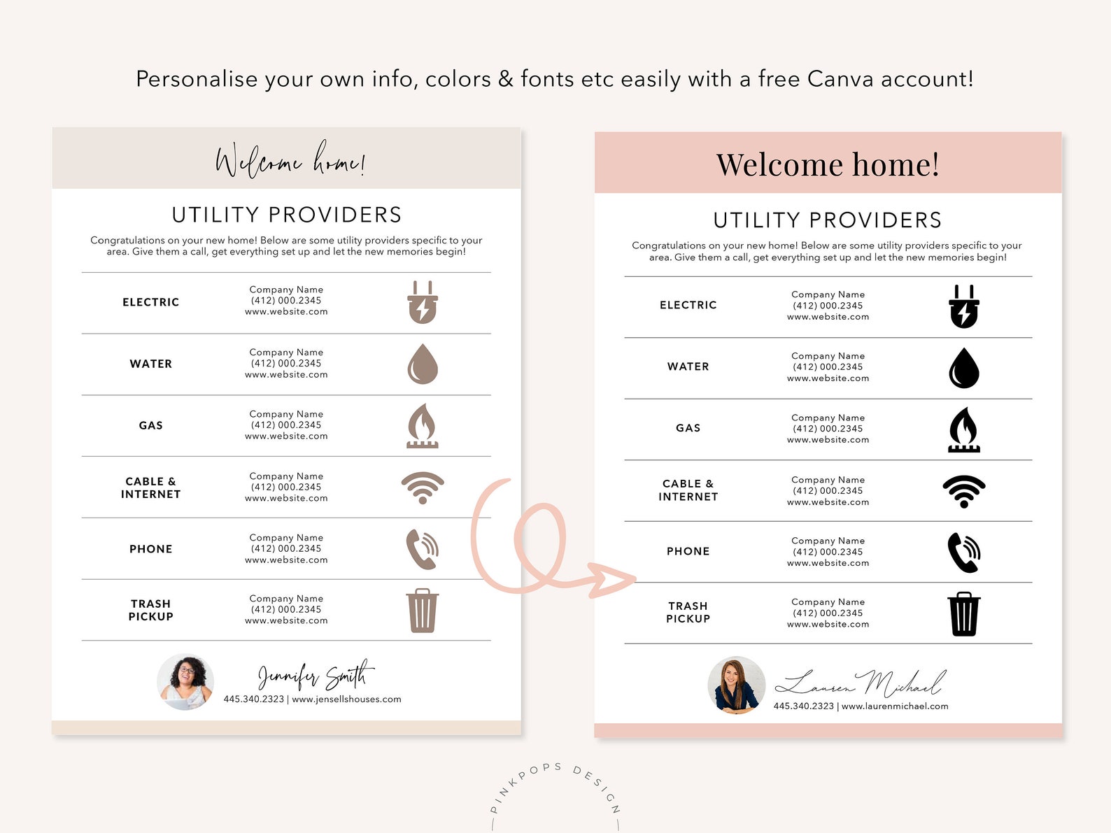 Utility Providers Flyer Real Estate Marketing Utility - Etsy