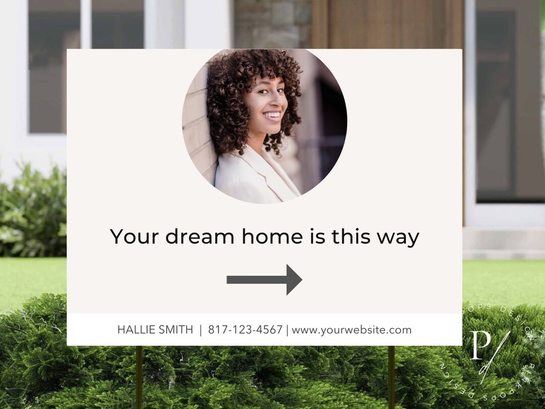 Directional Open House Sign Templates, Real Estate Open House Signs ...