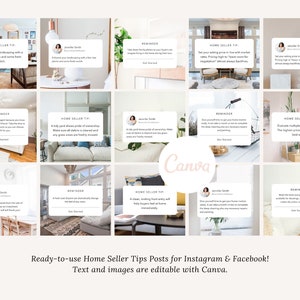 40 Home Seller Tips Real Estate Instagram Posts Templates, Real Estate ...