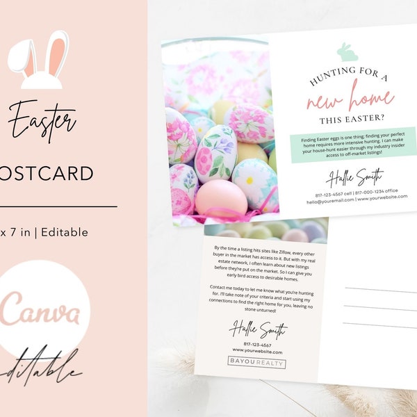 Easter Postcard - Etsy