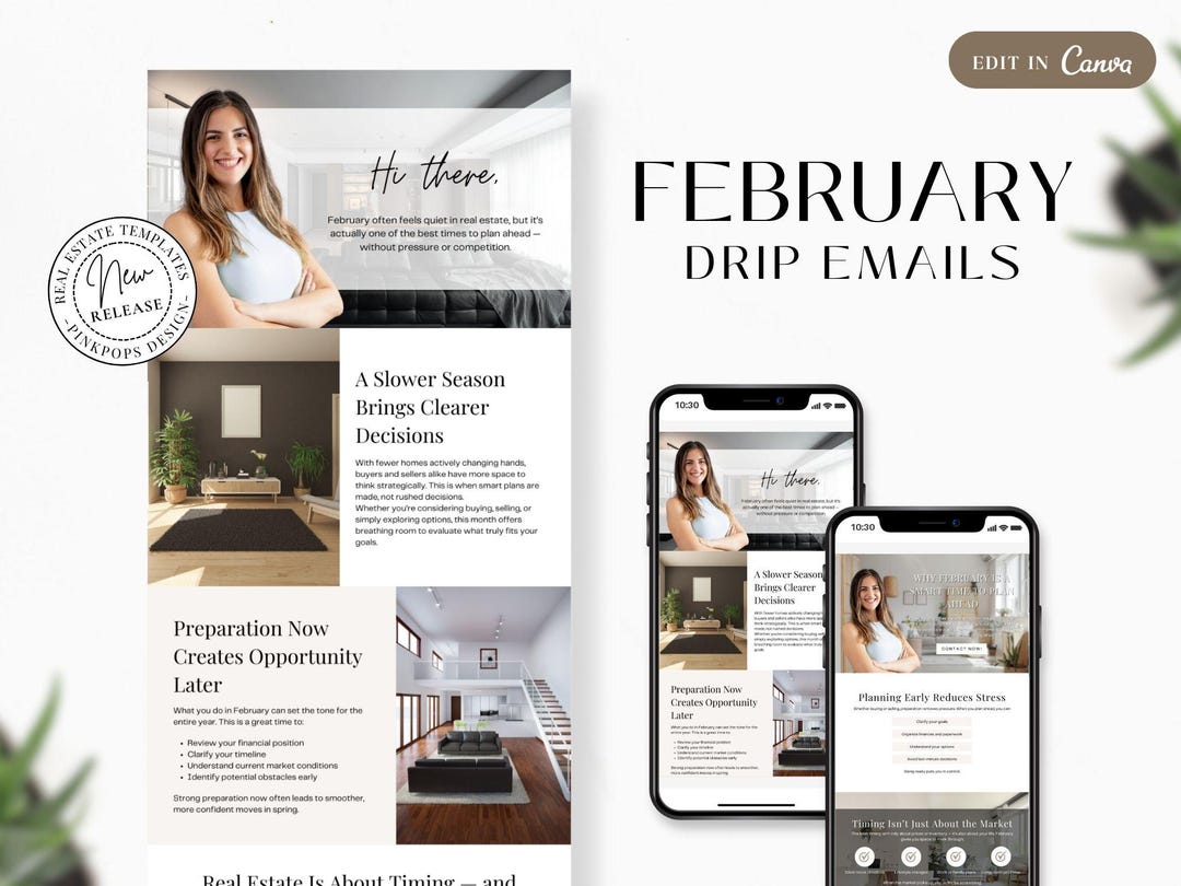Real Estate February Email Template (digital Download) - Etsy