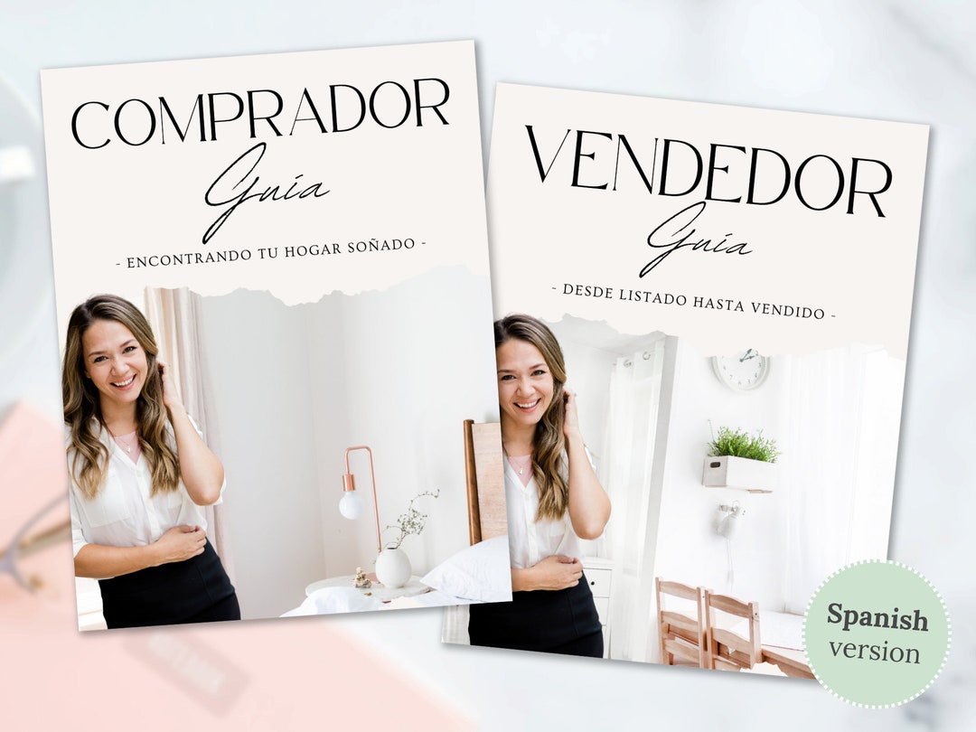 Spanish Real Estate Buyer & Seller Guides, Canva Template (digital ...