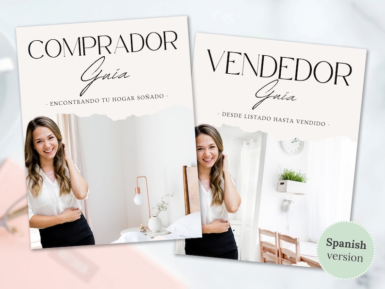 Spanish Real Estate Buyer & Seller Guides, Canva Template (digital ...
