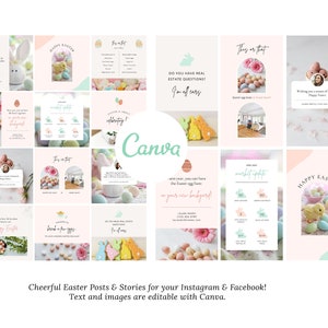 Easter Real Estate Instagram Templates, Easter Real Estate Marketing ...