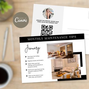 Monthly Maintenance Tips Postcards | Real Estate Marketing Postcard ...