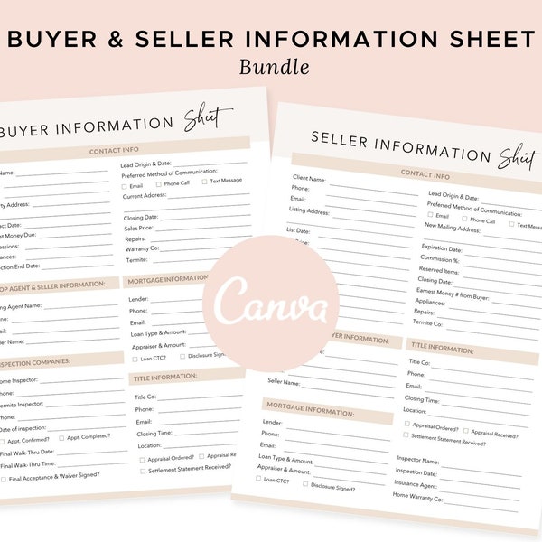 Real Estate Utility Sheet - Etsy