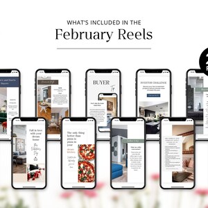 February Real Estate Instagram Reels | Canva Template - Etsy