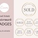 Real Estate Watermarks, Real Estate Badges, Realtor Logo, Sold ...