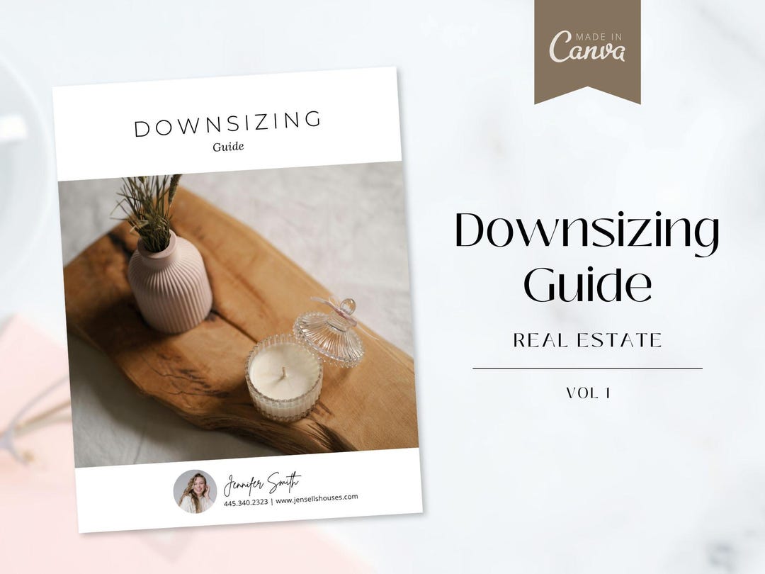 Downsizing Guide | Seller Guide | Real Estate Downsizing Guide Template ...
