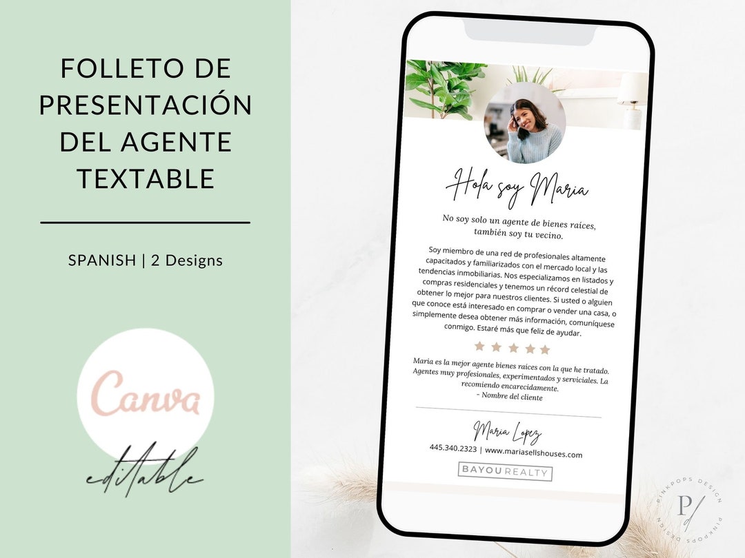 Spanish Textable Agent Introduction Flyer, Bilingual Agent Introduction ...