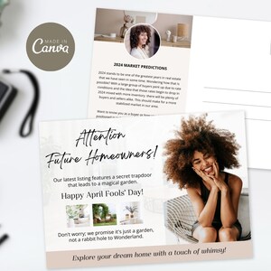 Real Estate April Fool Joke Postcard, April Fool Joke, Real Estate ...