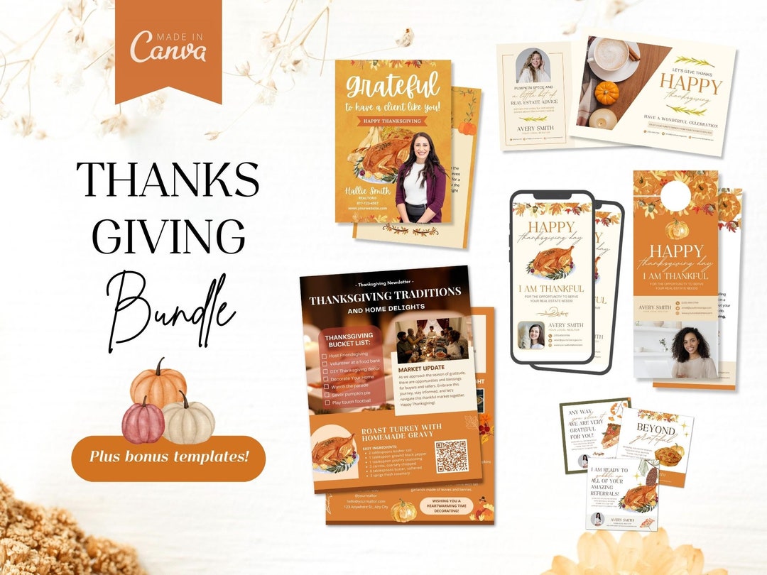Real Estate Thanksgiving Bundle | Fall Bundle | Real Estate Fall ...