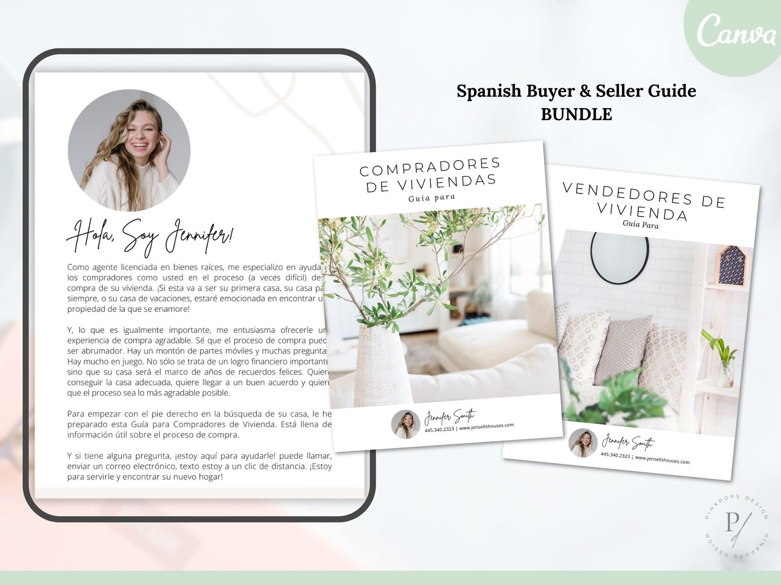 Spanish Real Estate Buyer & Seller Guides, Bilingual Canva Templates ...