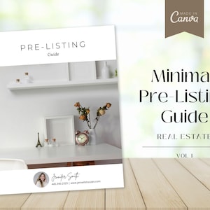 Minimal Pre Listing Guide | Seller Guide | Real Estate Pre Listing ...