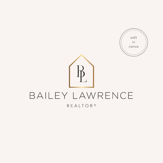 Gold Realtor Logo Real Estate Logo Realtor Logo Property Logo Design
