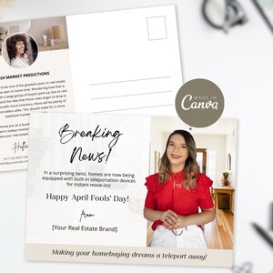 Real Estate April Fool Joke Postcard, April Fool Joke, Real Estate ...