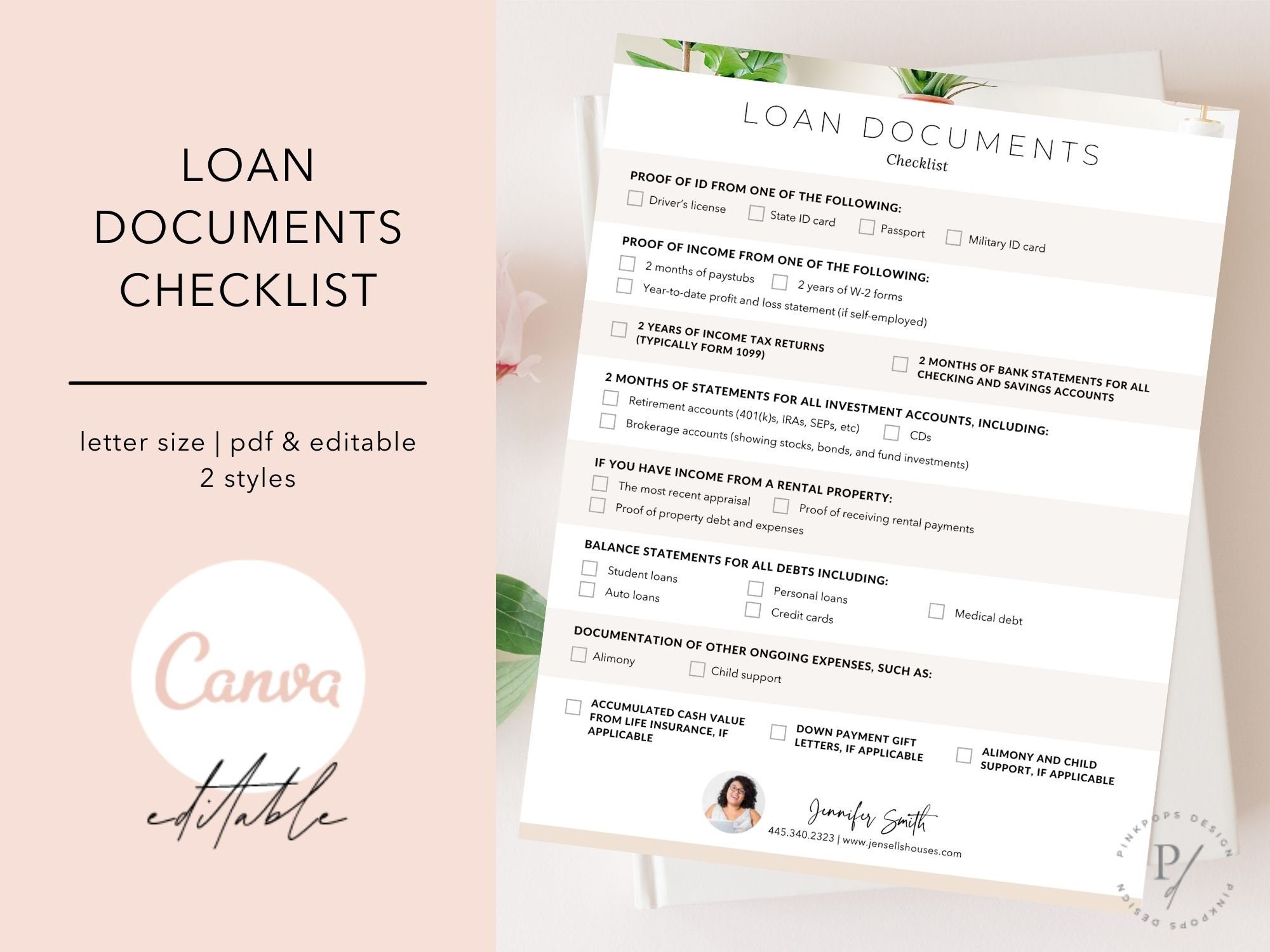 Loan Documents Checklist Mortgage Checklist Loan Documents - Etsy
