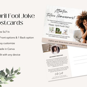 Real Estate April Fool Joke Postcard, April Fool Joke, Real Estate ...
