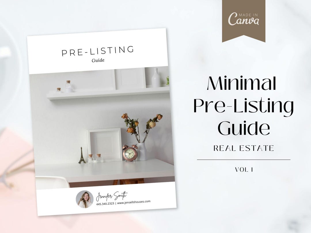Minimal Pre Listing Guide | Seller Guide | Real Estate Pre Listing ...