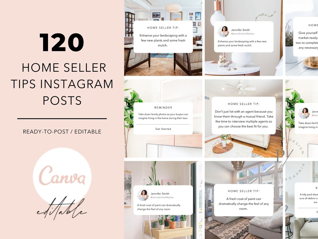 40 Home Seller Tips Real Estate Instagram Posts Templates, Real Estate ...