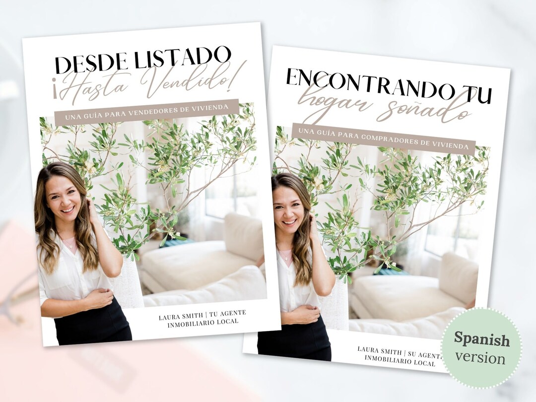 Spanish Real Estate Buyer & Seller Guides, Bilingual Canva Template ...