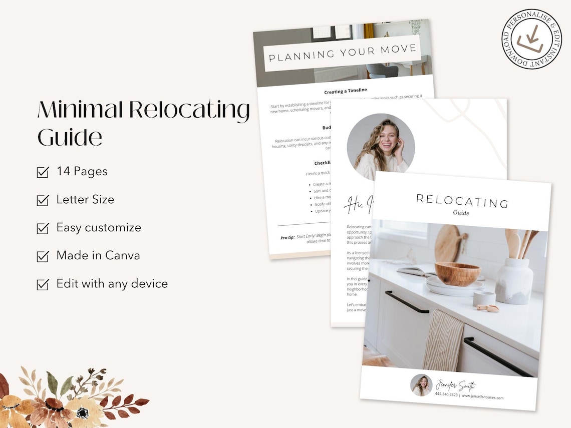 Real Estate Relocation Guide | Realtor Marketing Template (digital ...