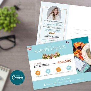 Summer Real Estate Market Update Postcard, Summer Realtor Postcard ...