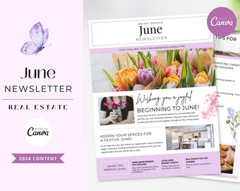 Real Estate Newsletter June Newsletter Real Estate Marketing Email ...
