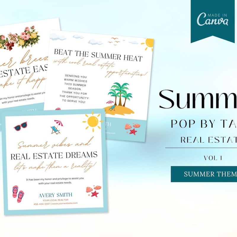 Summer Real Estate Pop By - Etsy