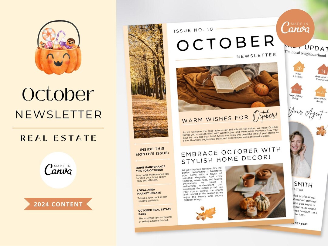 Real Estate October Newsletter, October 2024 Newsletter, Real Estate ...