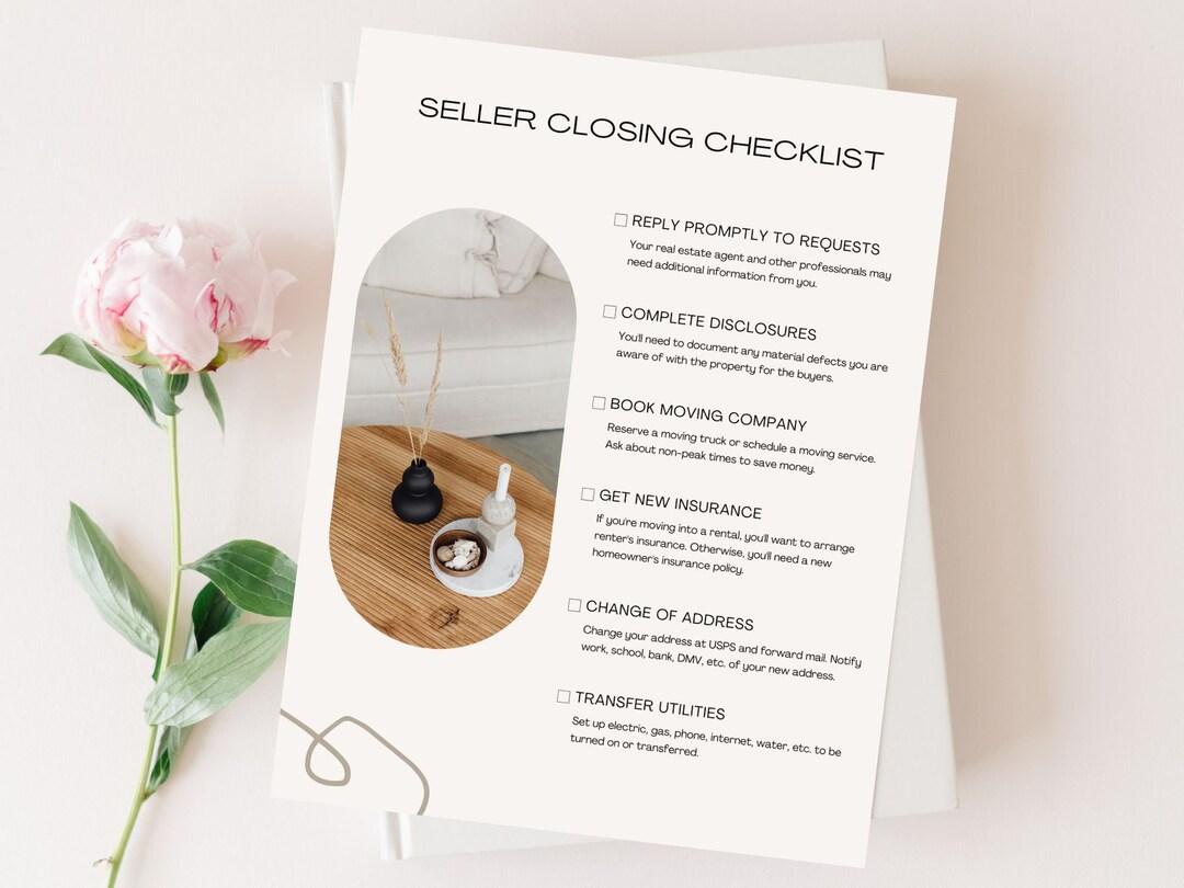 Luxury Seller Closing Checklist, Luxury Real Estate Marketing, Real ...