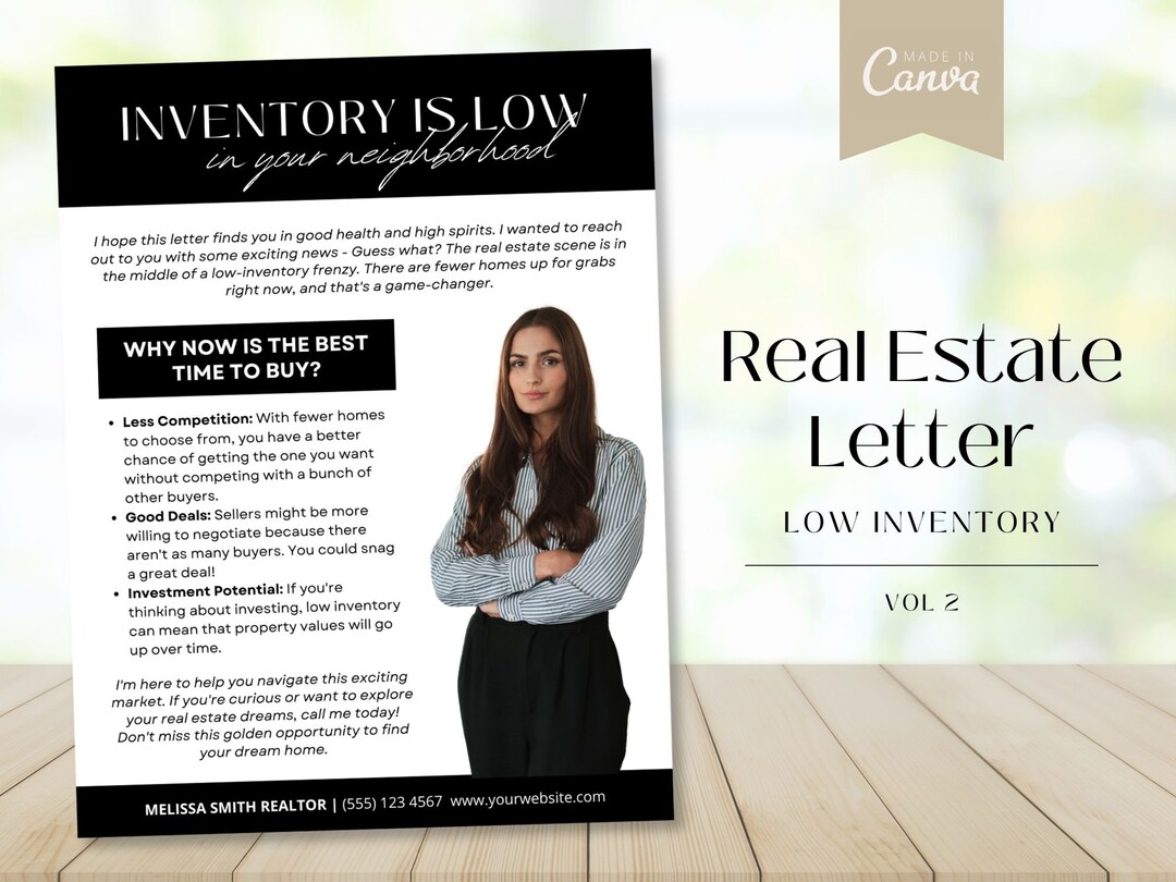 Low Inventory Real Estate Prospecting Letter, Vol 02, Low Inventory ...