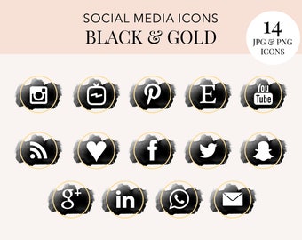 Gold Pinterest Icon - Etsy