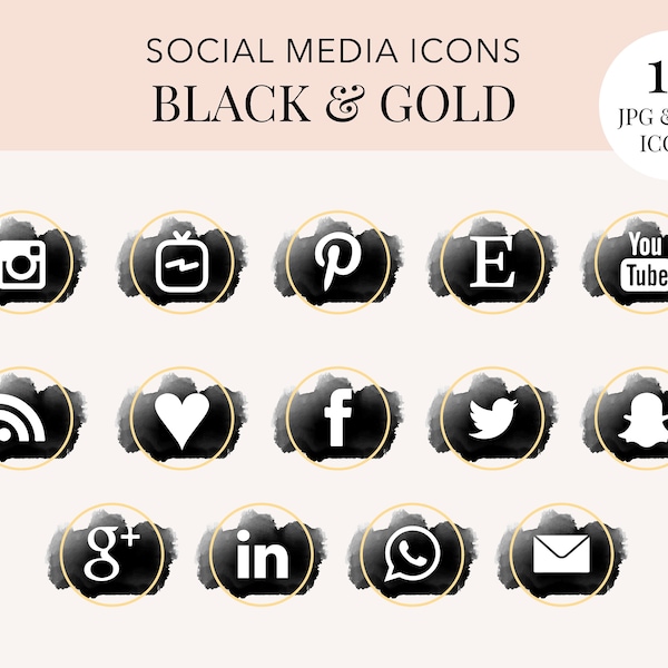 Black Pinterest Icon - Etsy