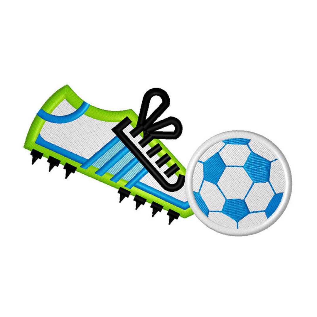 Soccer Shoe and Ball Machine Embroidery Instant Download by Patsy Aiken ...