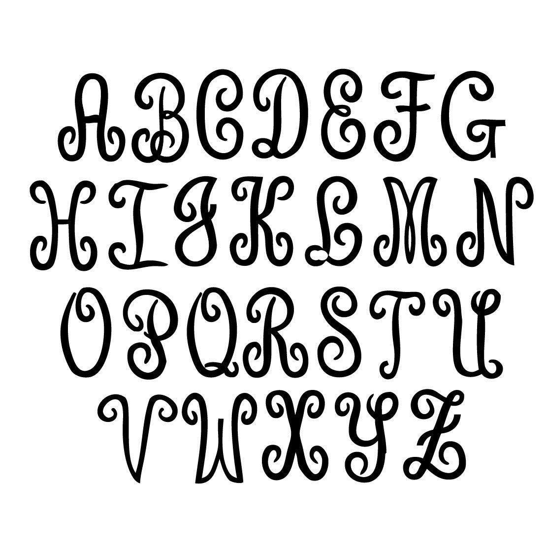 Watermelons W-monogram Font Embroidery - Etsy