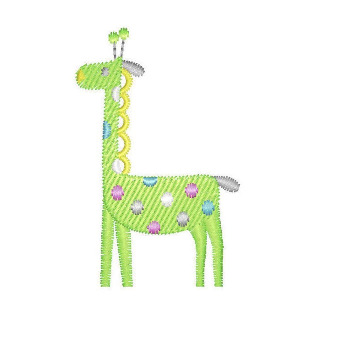 Giraffe Embroidery Design Instant Download - Etsy